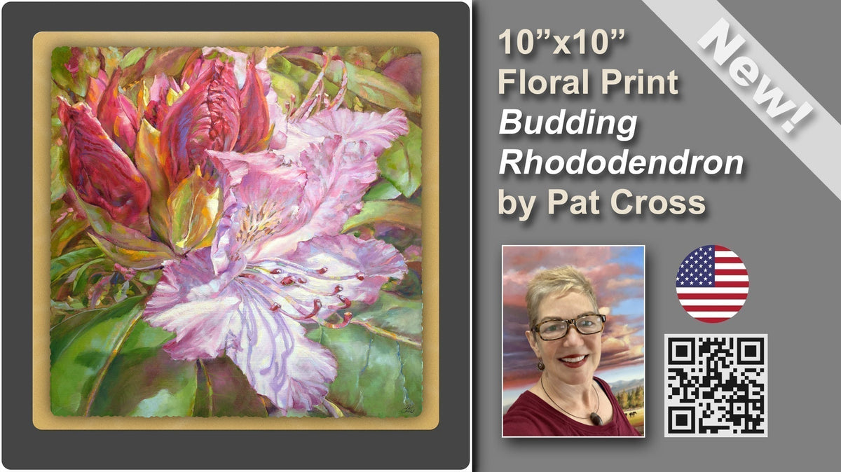 NEW Floral Print of Budding Rhododendron by Pat Cross – Pat Cross Art